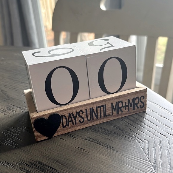 Other | Mr And Mrs Wedding Countdown | Poshmark